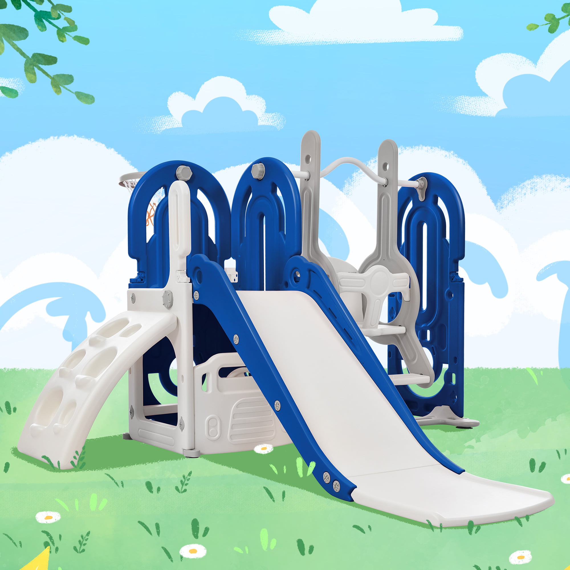 5 Reasons Why a Slide and Swing Set is the Ultimate Backyard Addition ...