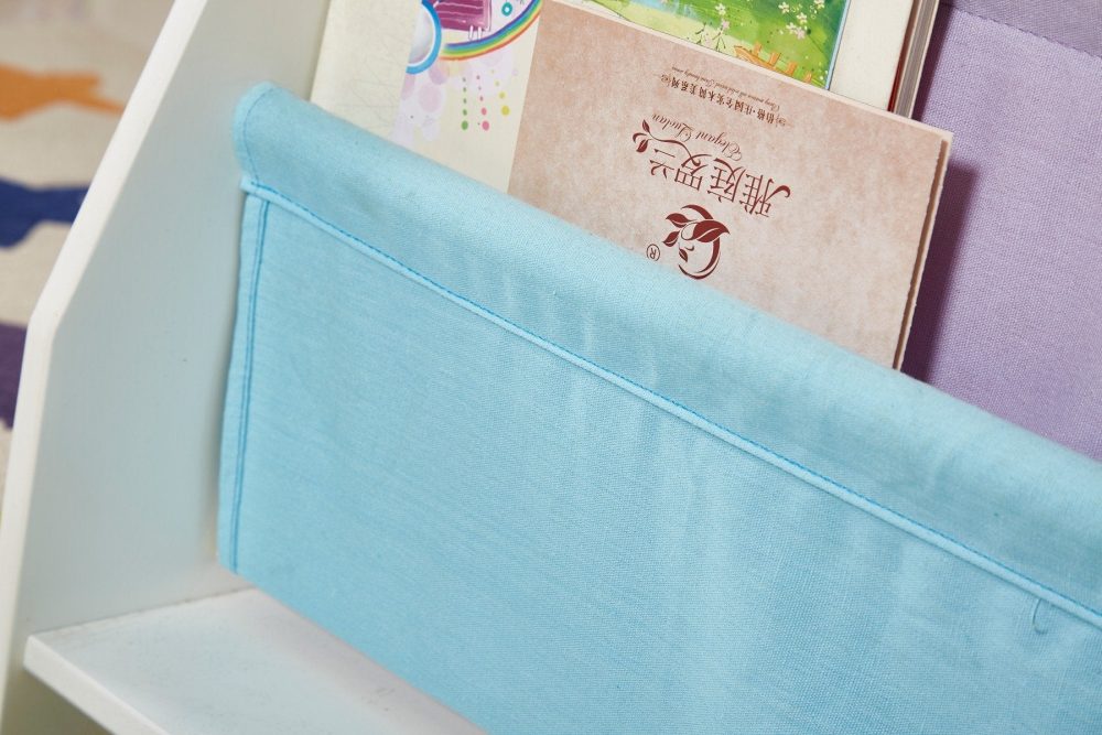 White Kids Wooden Magazine Bookcase - Toddler Friend