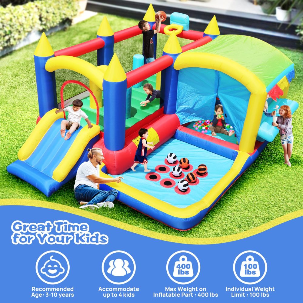 7 In 1 Inflatable Bounce House - Toddler Friend