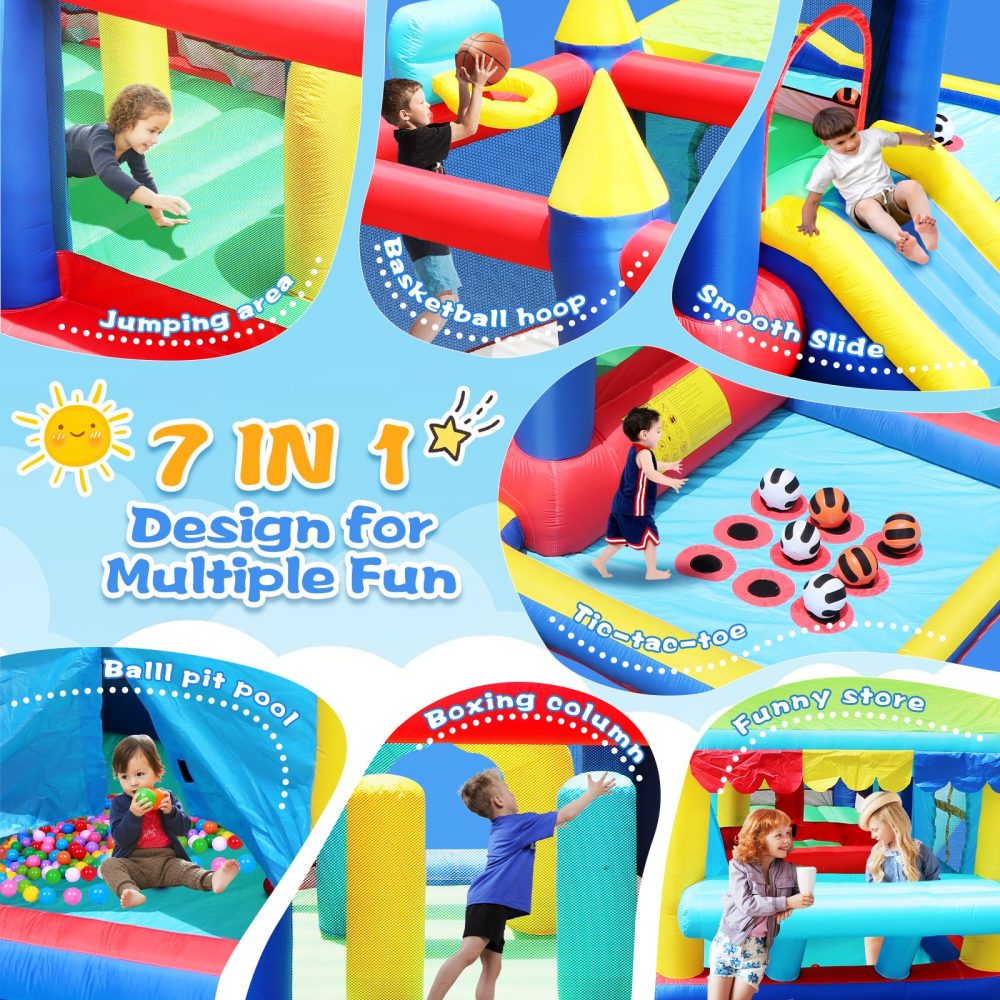 7 In 1 Inflatable Bounce House - Toddler Friend