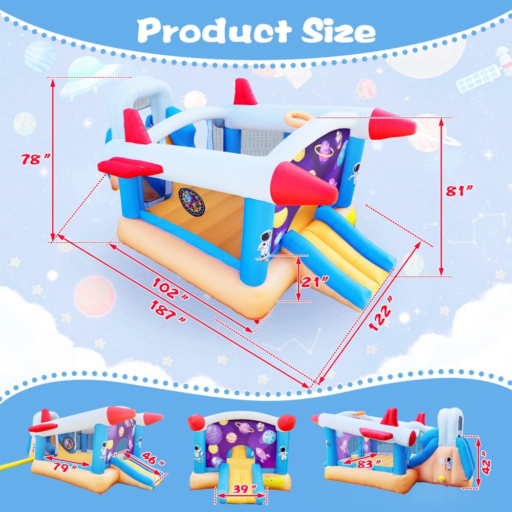 6 In 1 Inflatable Bouncer House - Toddler Friend