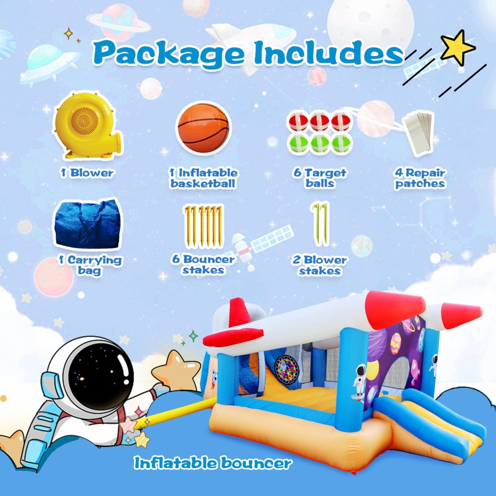 6 In 1 Inflatable Bouncer House - Toddler Friend